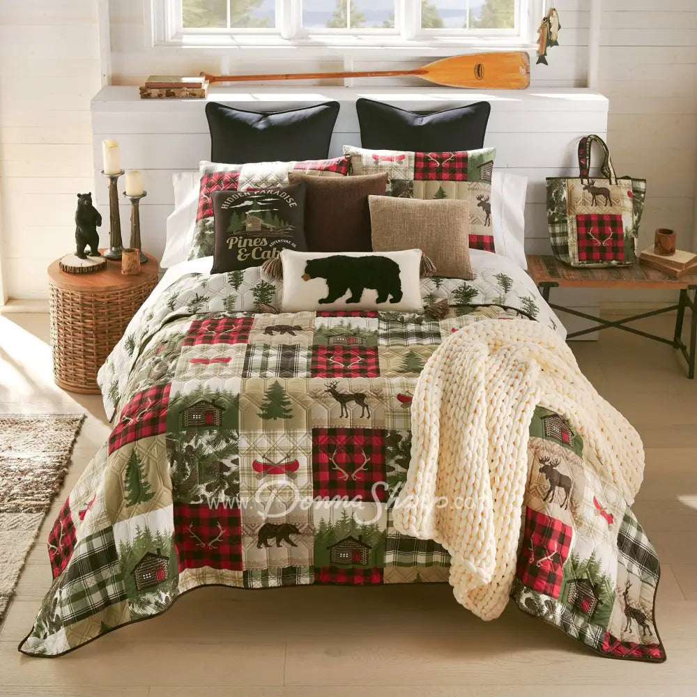 Cedar Lodge Lightweight Quilted Bedding Set from Your Lifestyle by Don ...